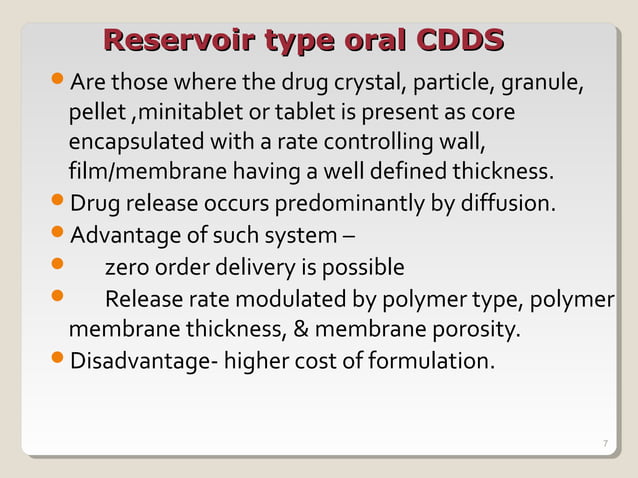 oral controlled drug delivery system | PPT