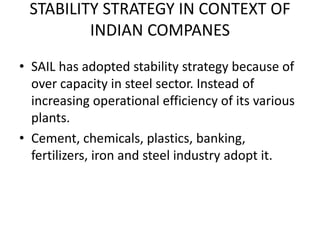 STABILITY AND GROWTH OF STRATEGY | PPTX