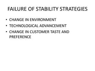 STABILITY AND GROWTH OF STRATEGY | PPT