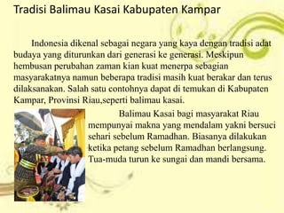 Balimau Kasai Kampar | PPTX