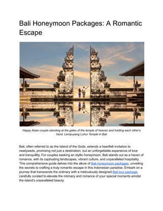 Bali Honeymoon Packages_ A Romantic Escape.pdf