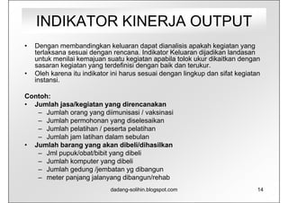 Penyusunan Indikator Kinerja Pembangunan | PDF