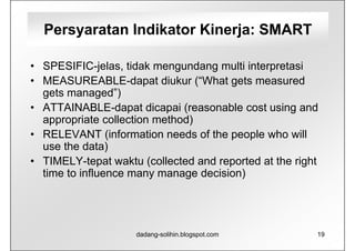 Penyusunan Indikator Kinerja Pembangunan | PDF