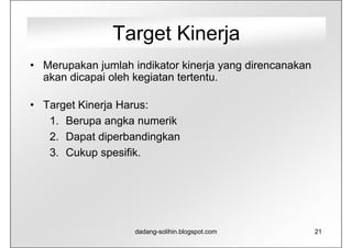 Penyusunan Indikator Kinerja Pembangunan | PDF