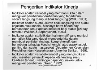 Penyusunan Indikator Kinerja Pembangunan | PDF