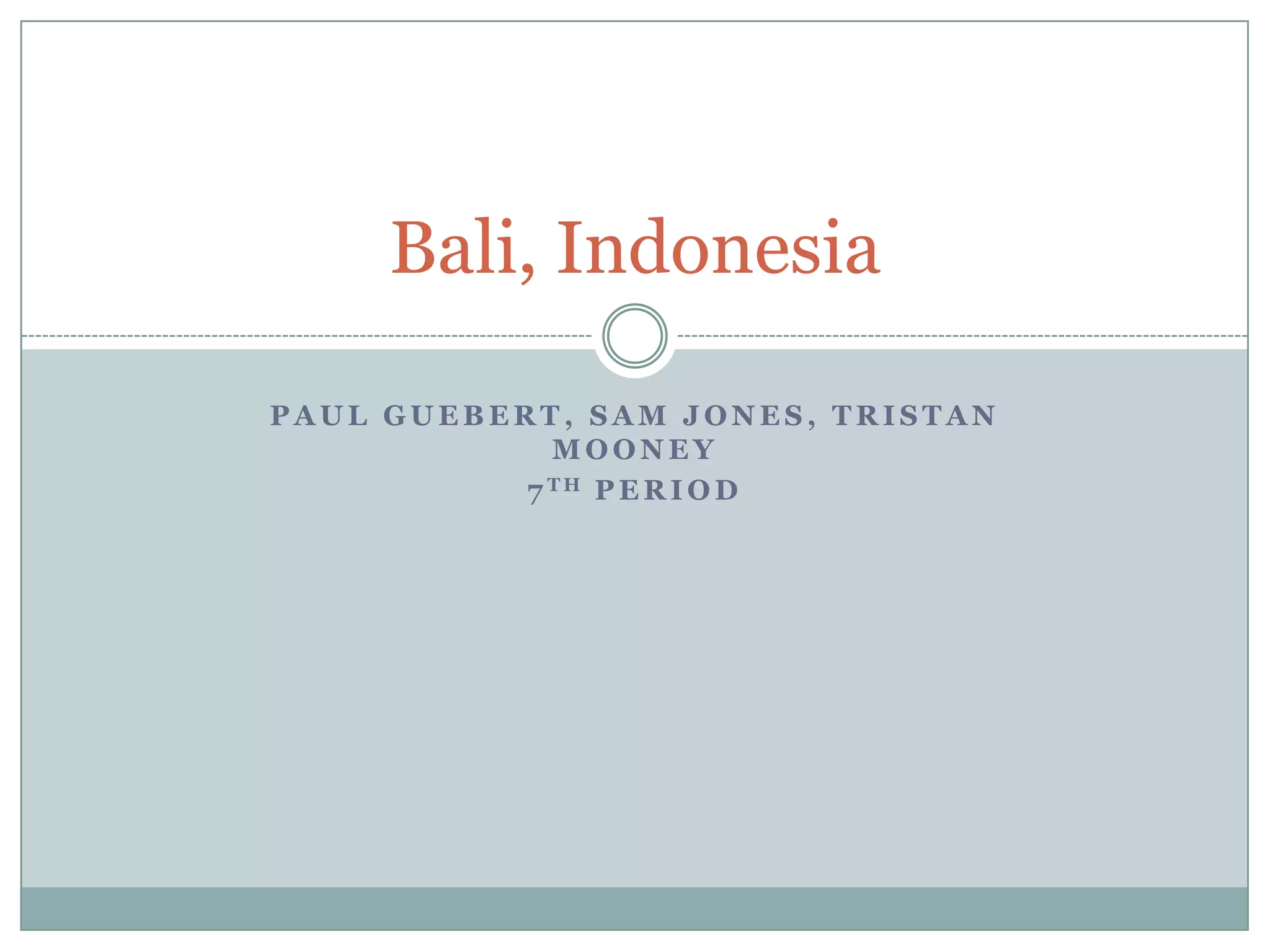 Bali, indonesia | PPTX