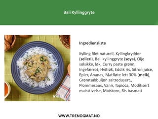 Bali Kyllinggryte | PDF