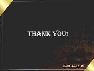 Bali law firm | Balilegal | PDF