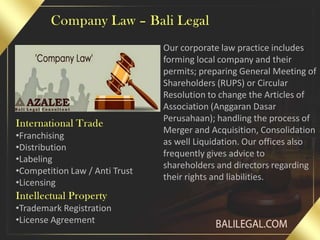 Bali law firm | Balilegal | PDF