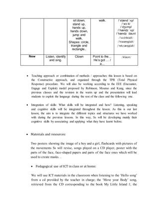 Initial level - Lesson Plan 4 | DOCX | Homework and Study | Education