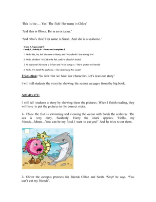 Primary Level - Lesson Plan 7 | DOCX | Fish and Aquariums | Pets