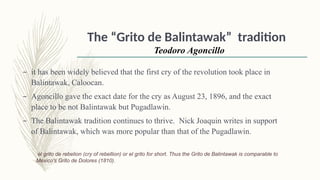 Balintawak and the Cry of the Revolution.pptx