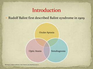 Balint Syndrome | PPTX