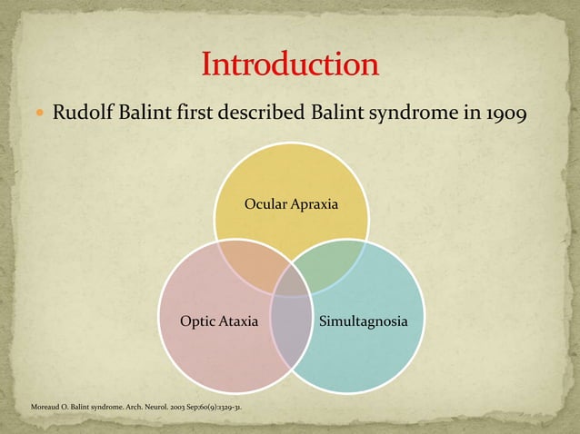Balint Syndrome | PPTX
