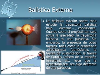 Balística externa UV | PPTX