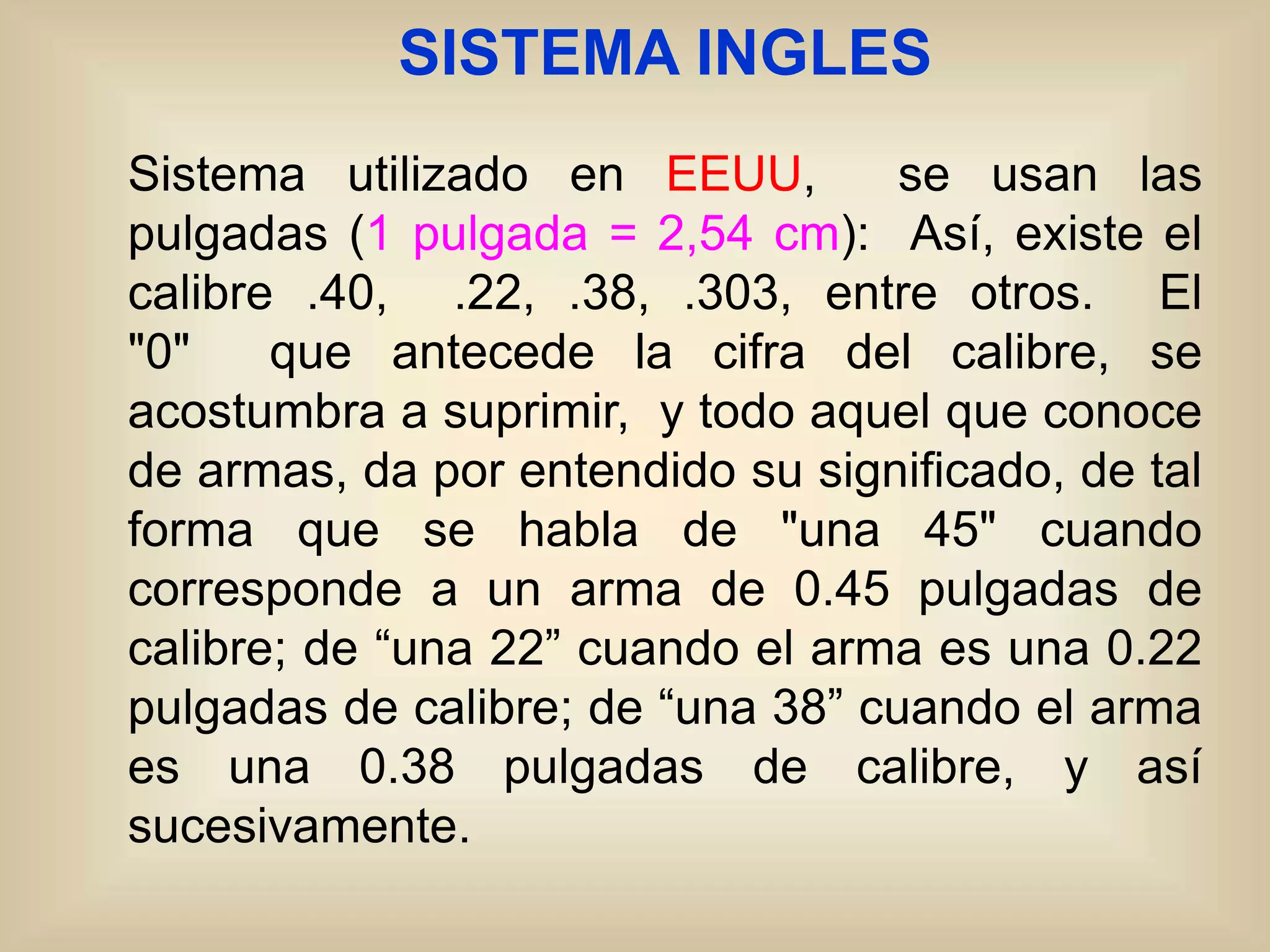 Balistica interior el calibre | PPT