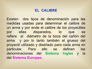 Balistica interior el calibre | PPTX
