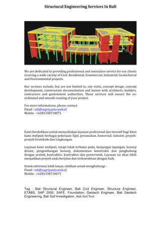 Bali structural engineer | PDF