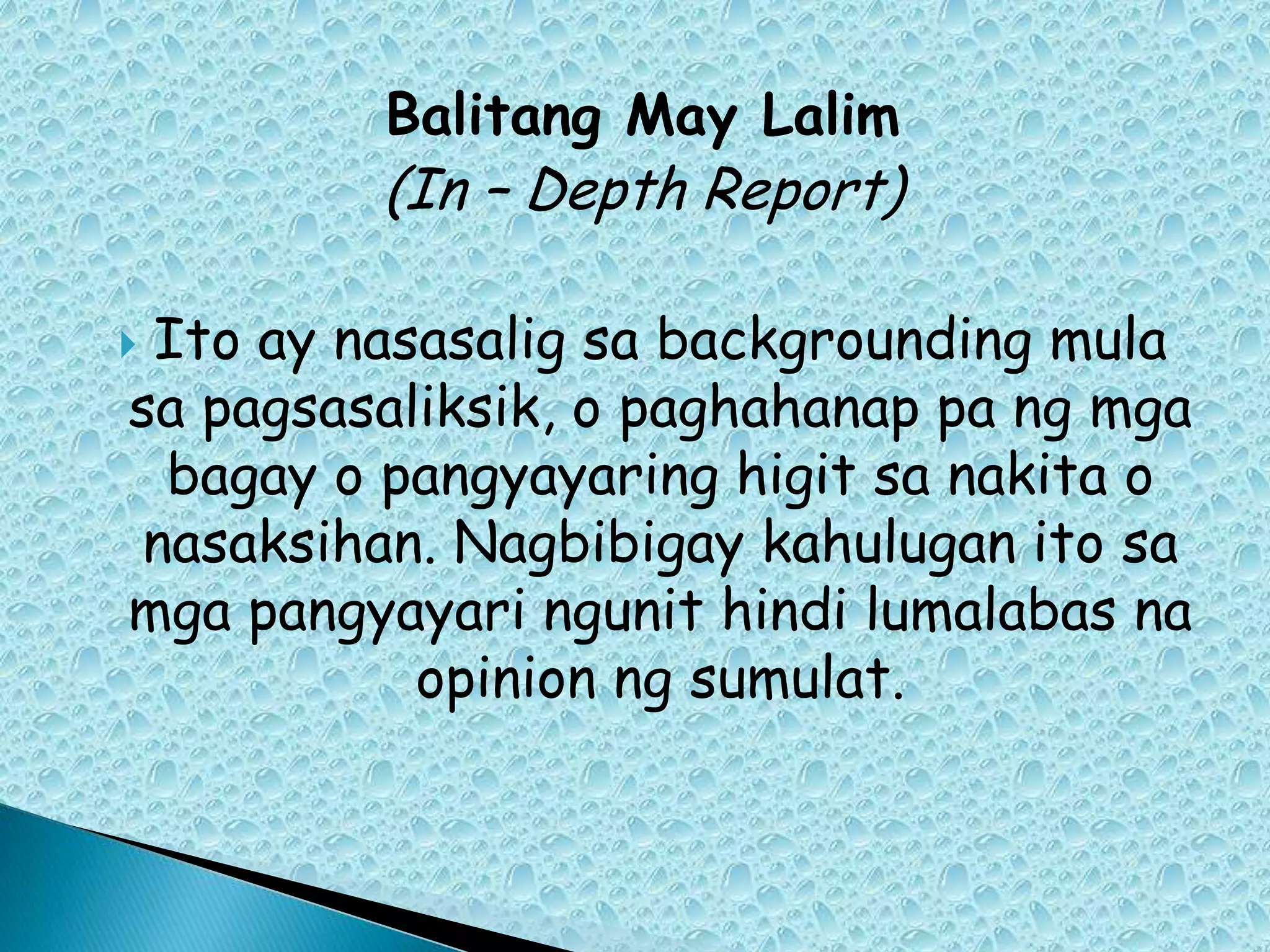 Balita | PPTX