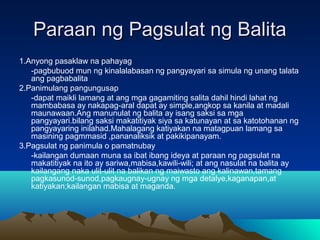 Balita | PPT