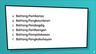 Balita ppt | PPTX