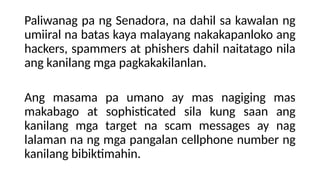 Halimbawa ng BALITA tungkol sa Personalized Text Scam.pptx