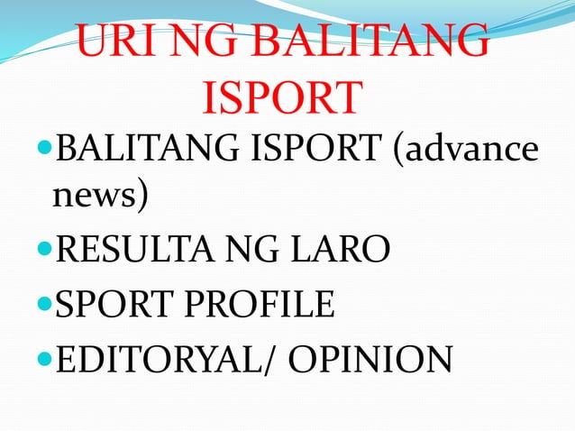Balitang isports | PPTX