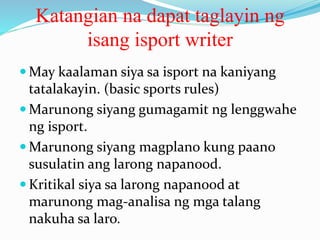 Balitang isports | PPTX