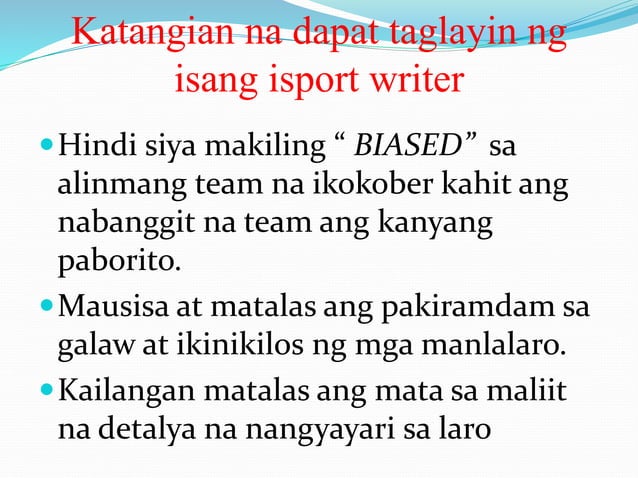 Balitang isports | PPTX