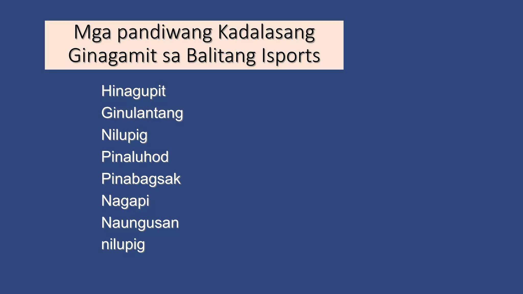 Balitang isports august25 | PPTX