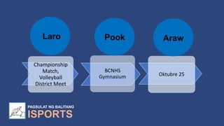 Balitang isports august25 | PPTX