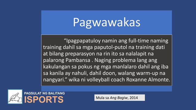 Balitang isports august25 | PPTX