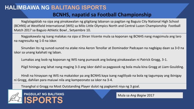 Balitang isports august25 | PPTX