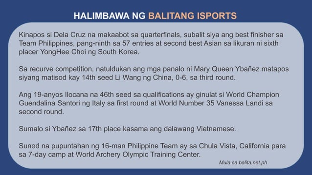 Balitang isports august25 | PPTX