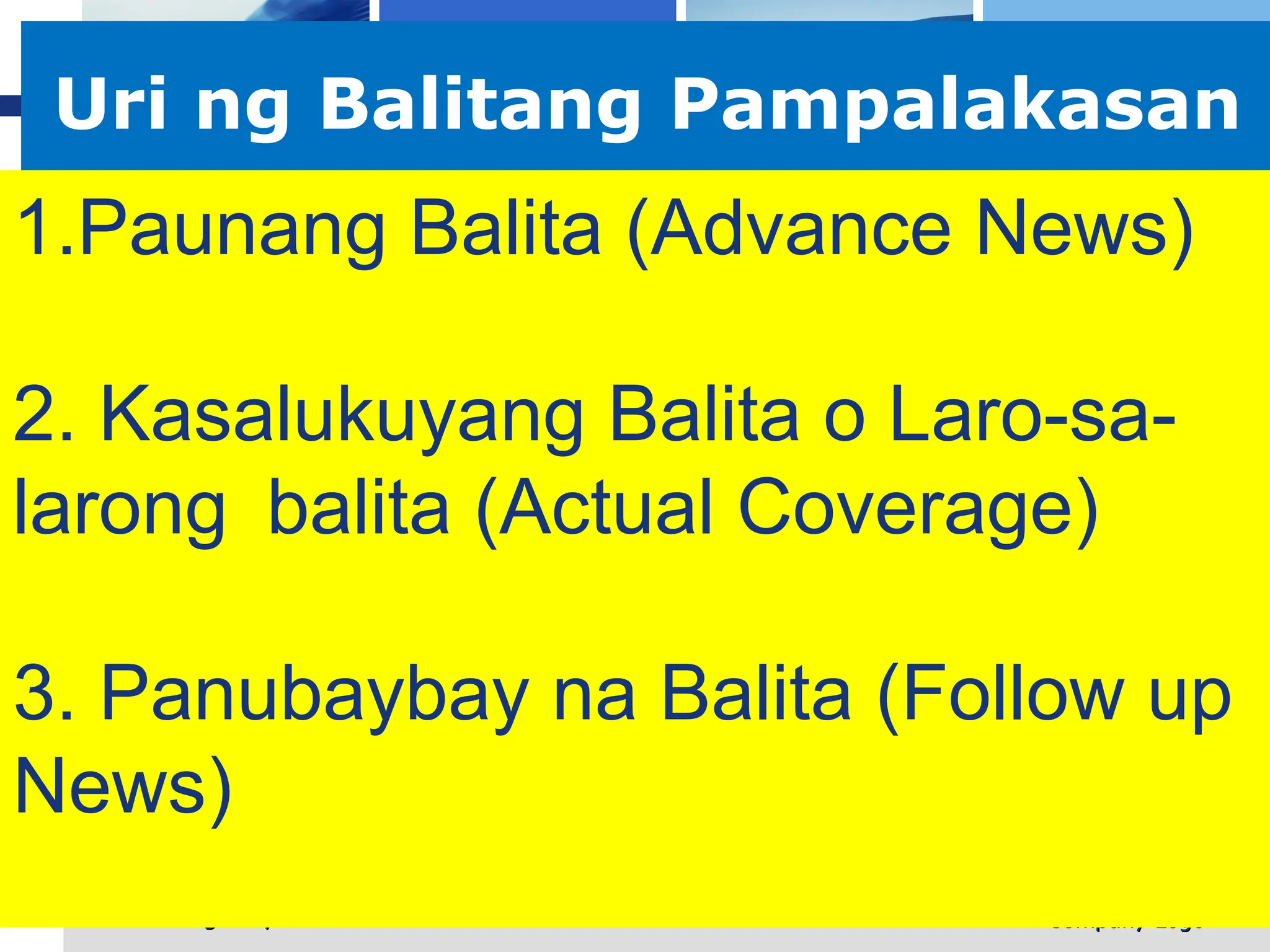Balitang Isports o Balitang Pampalakasan | PPT