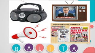 Balita ppt | PPTX