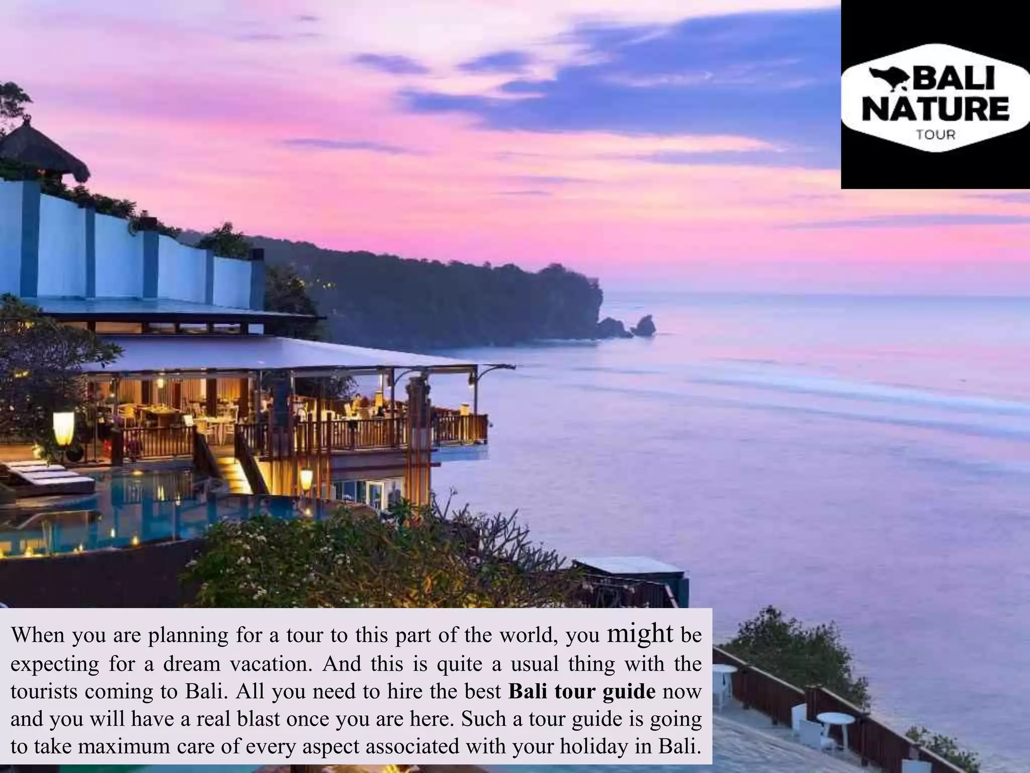Bali Tour Guide | PPTX