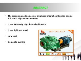 green engine technology | PPT | Green Vehicles | Auto Type