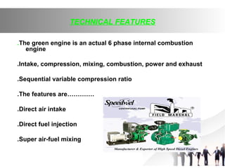green engine technology | PPT | Green Vehicles | Auto Type