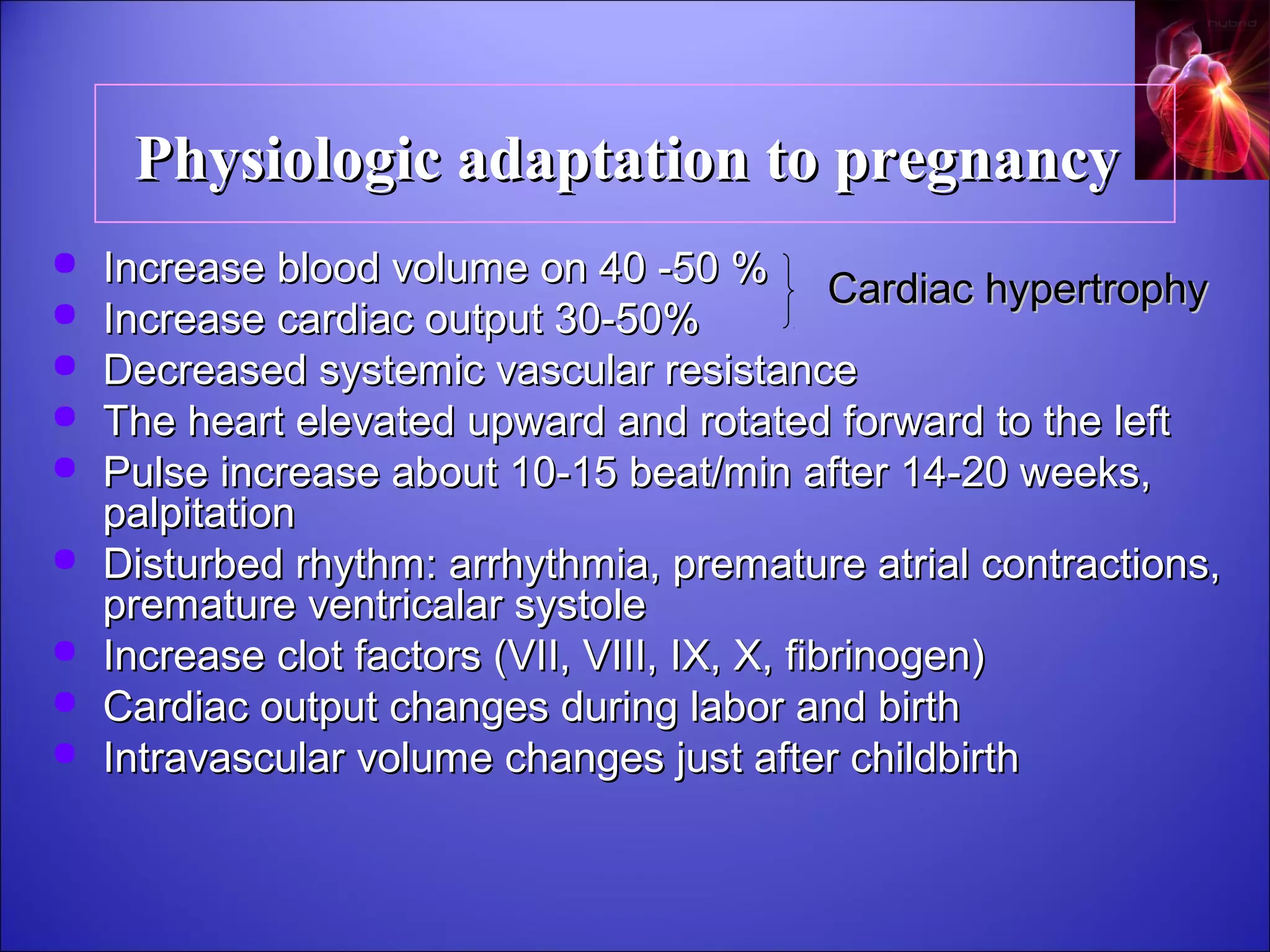 cardiac disease in pregnancy | PPT