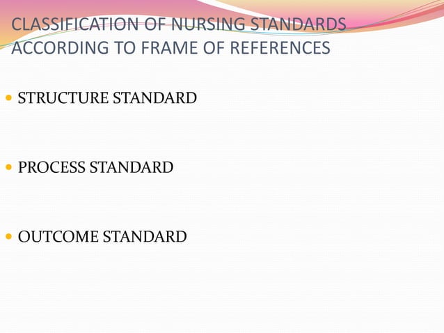Nursing standards | PPTX