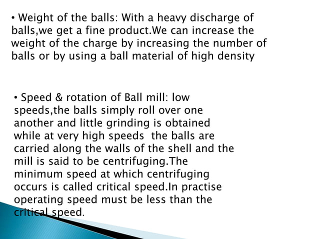 Ball mill | PPTX