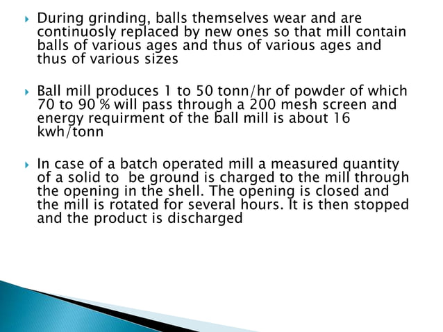 Ball mill | PPTX