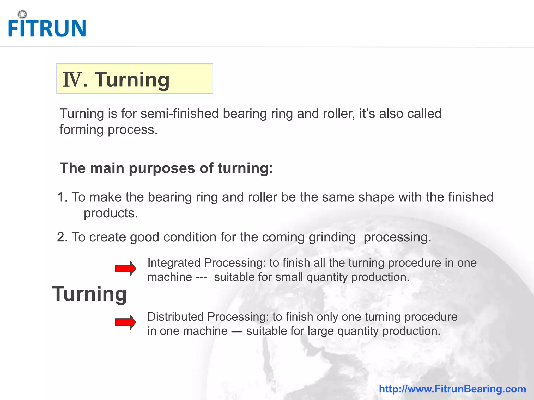 Ball bearing manufacturing process | PPTX