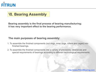 Ball bearing manufacturing process | PPTX