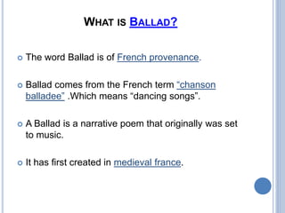 Ballad | PPT