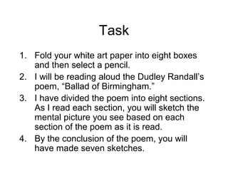 Aesthetic Reading and Writing: Ballad of Birmingham | PPT