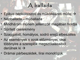 Balladás | PPT