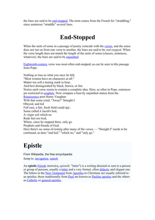 Ballad sonnet meter etc... | PDF