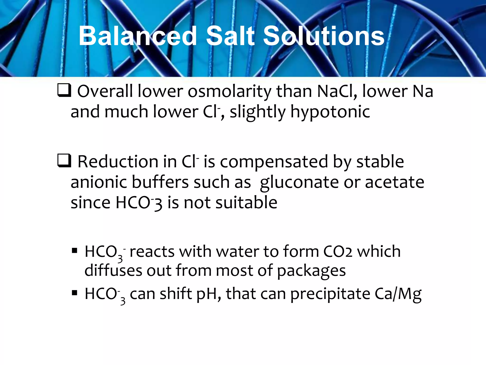Balanced solution is a boon for fluid resuscitation | PPTX